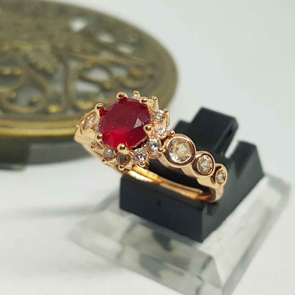 Hb 1456 Rose gold plated Ring – G&B Accessories